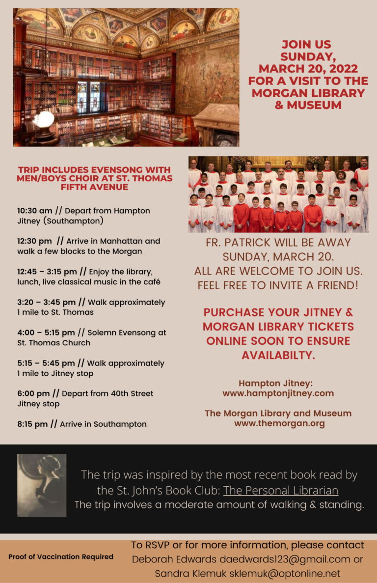 News & Upcoming Events – St John's Episcopal Church